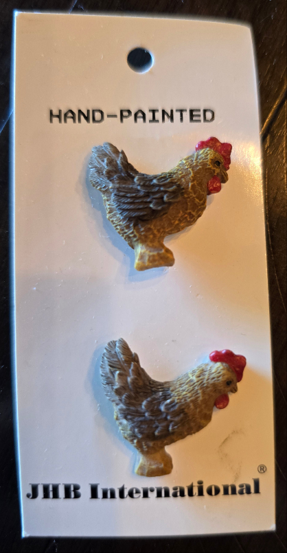 JHB International - Rooster Buttons – GATHER 'N STITCH LLC