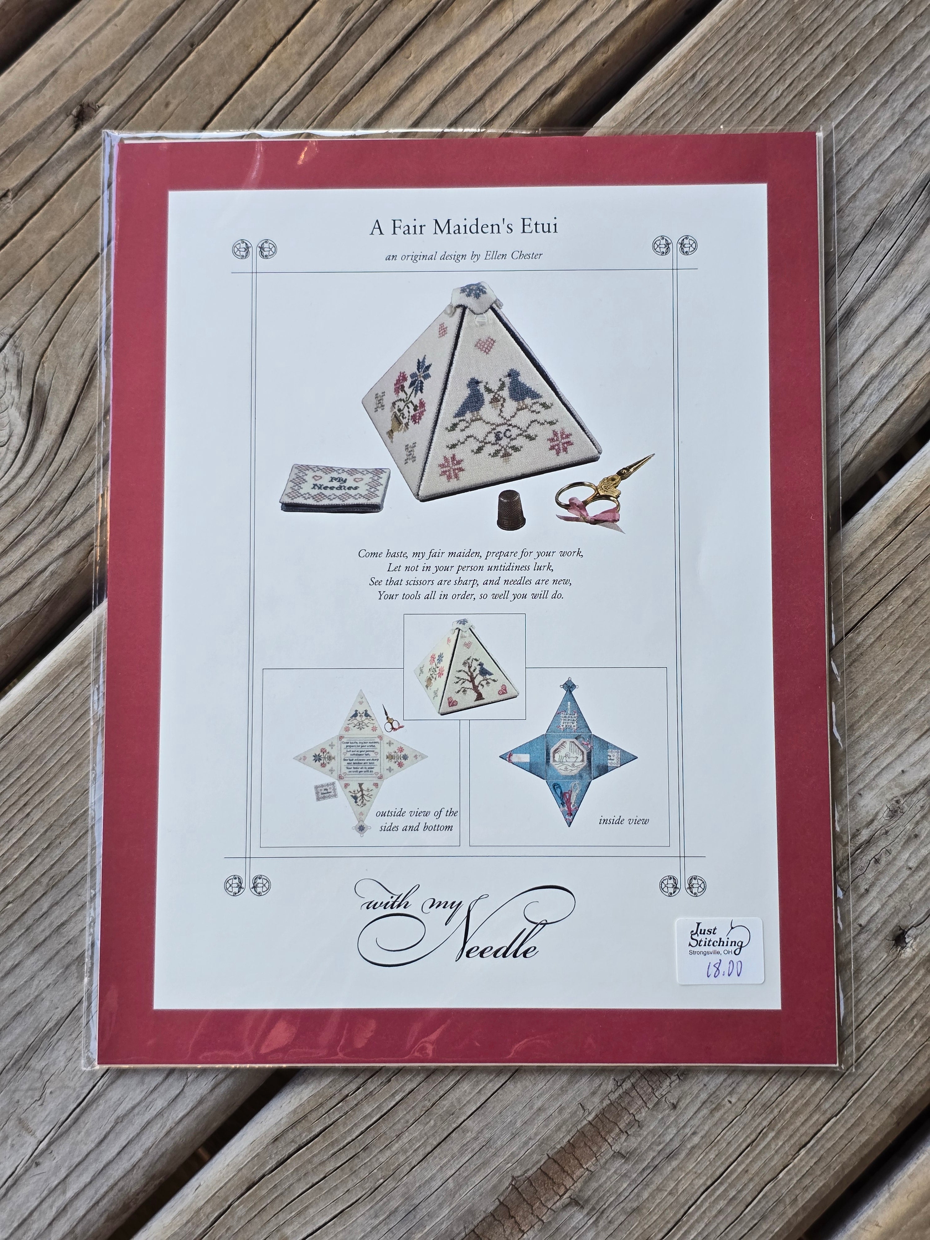 With My Needle - A Fair Maiden's Etui - Cross Stitch Pattern – GATHER ...