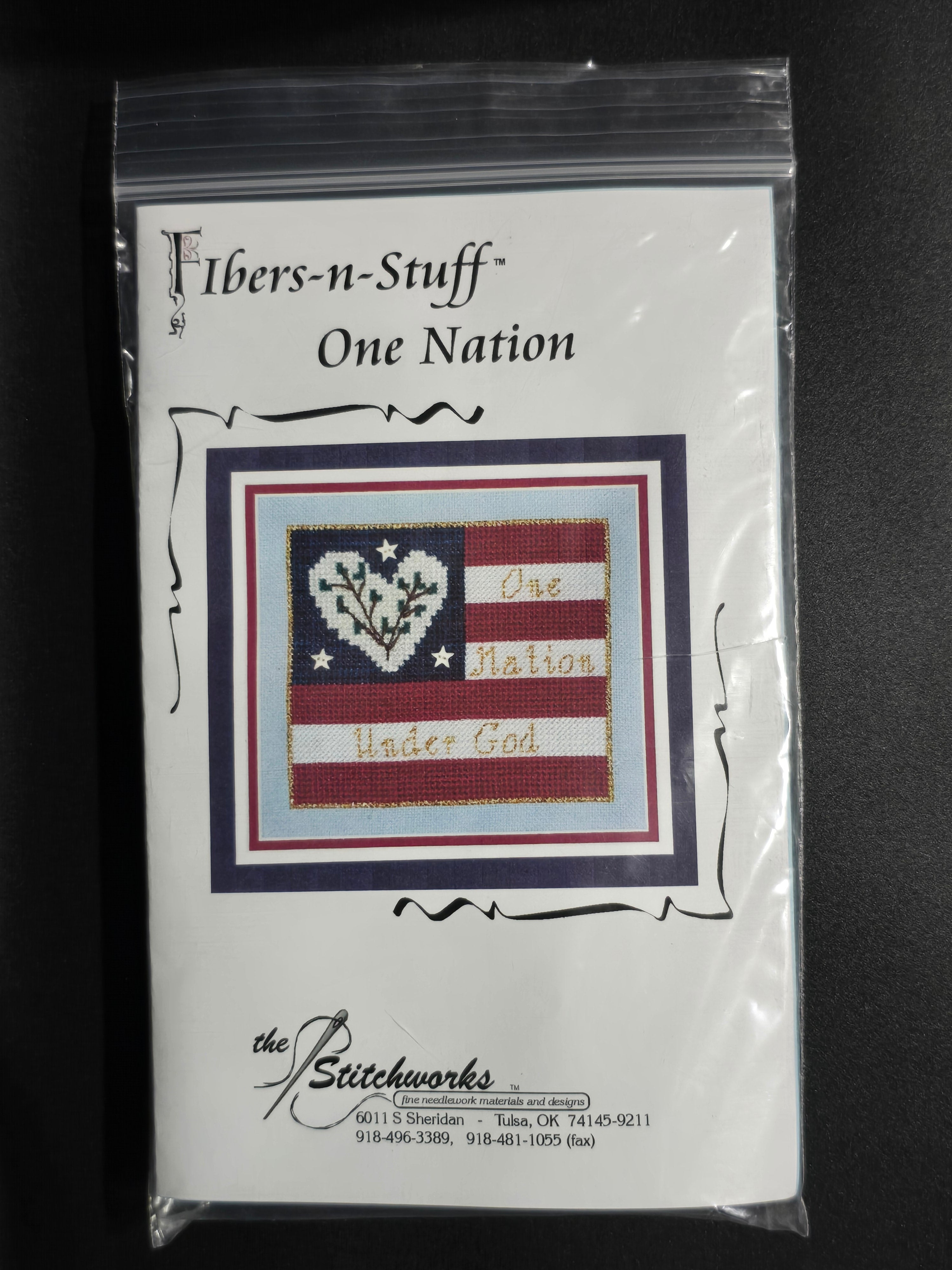 The Stitchworks - Fibers-n-Stuff - One Nation Kit – GATHER 'N STITCH LLC