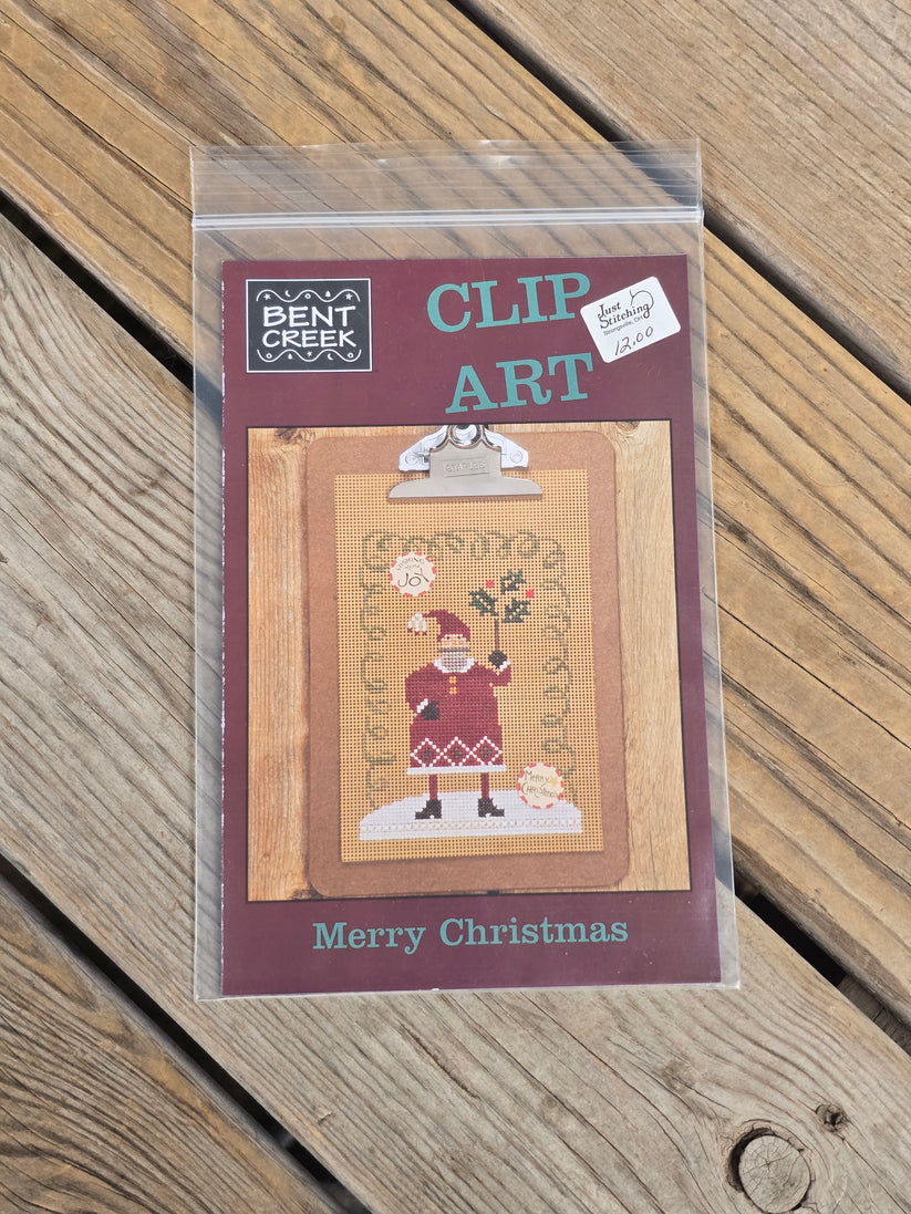 Bent Creek - Clip Art - Merry Christmas - Cross Stitch Kit – GATHER 'N ...