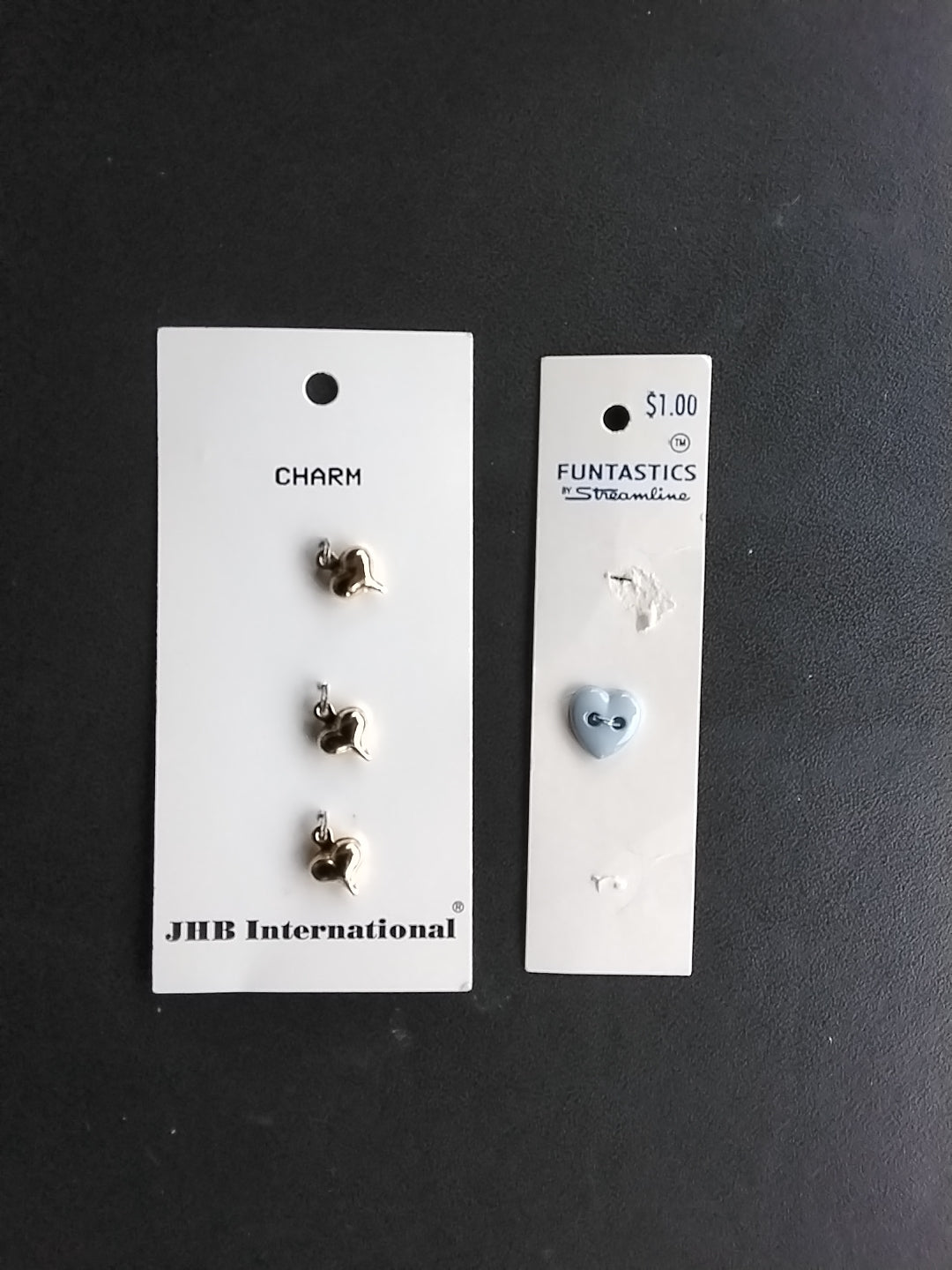 JHB International - Heart Charms – GATHER 'N STITCH LLC