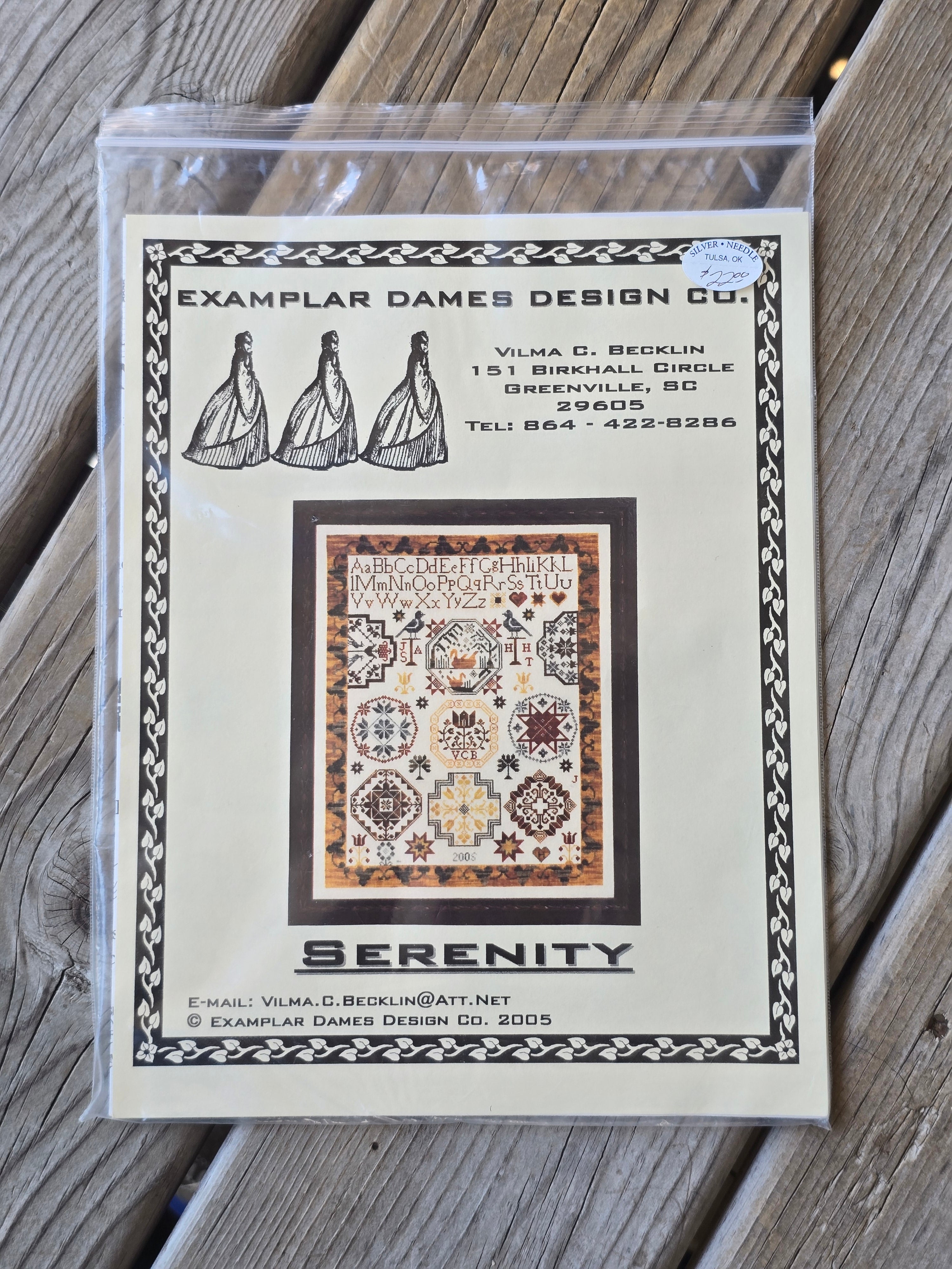 Exampler Dames Design Co. - Serenity - Cross Stitch Pattern – GATHER 'N ...