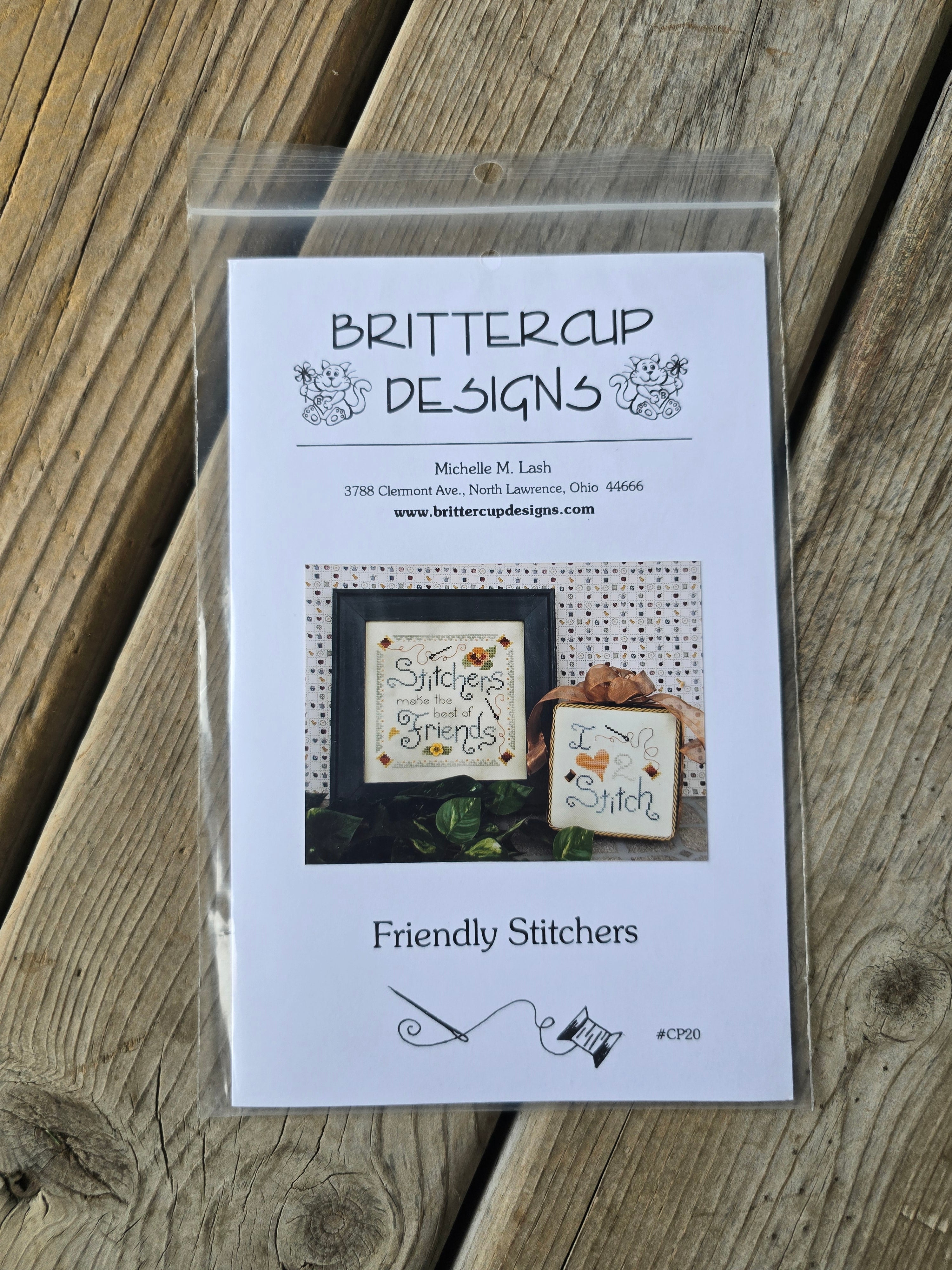 Brittercup Designs - Friendly Stitchers - Cross Stitch Pattern – GATHER 'N STITCH LLC