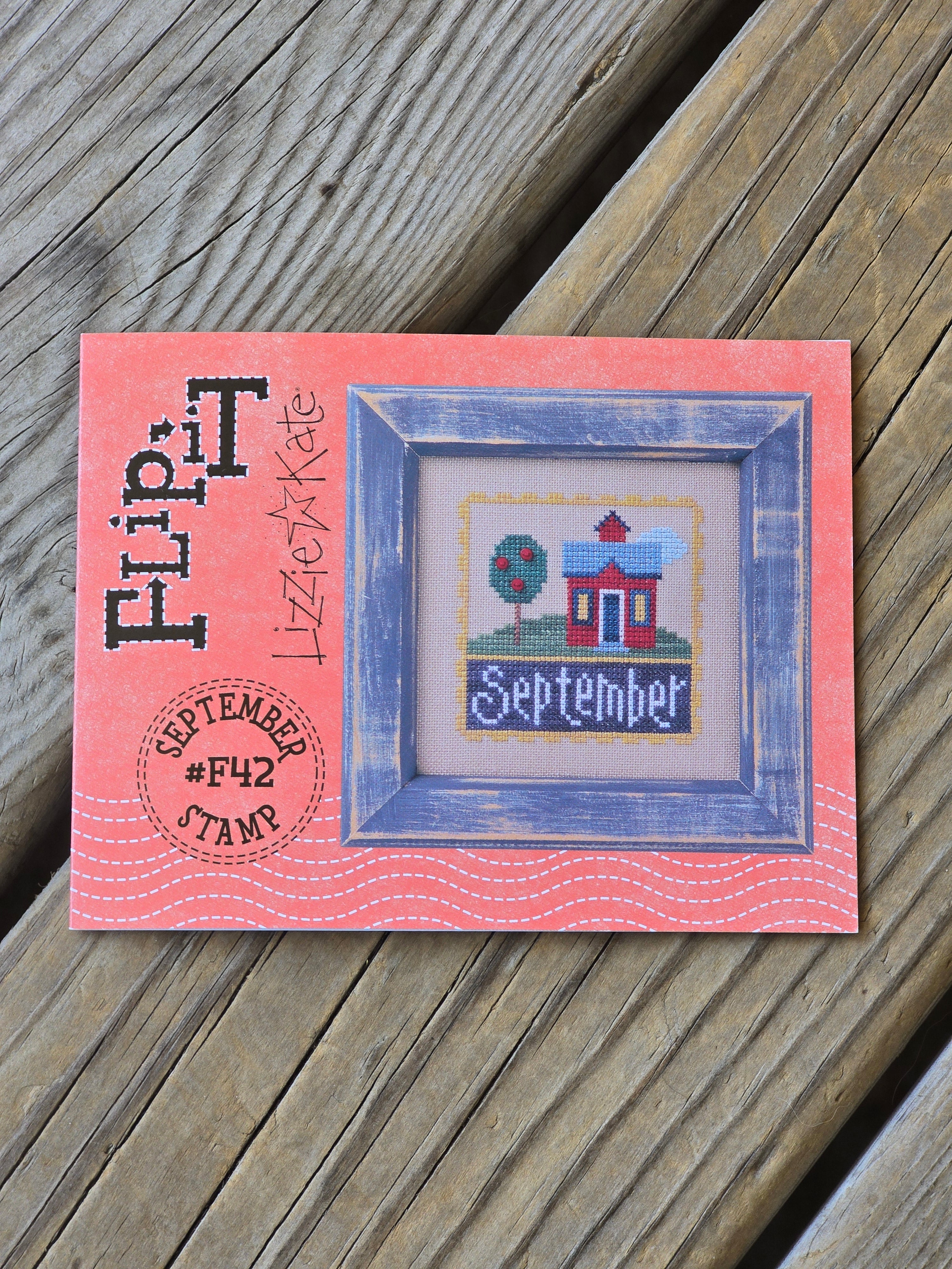 Lizzie Kate - Flip It - September Stamp #F42 - Cross Stitch Pattern ...