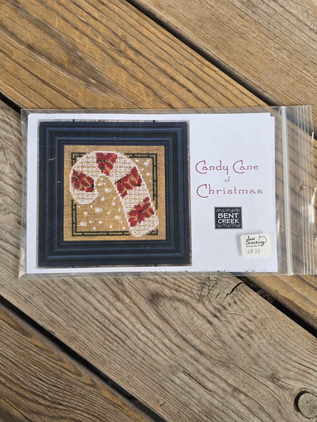 Bent Creek - Candy Cane of Christmas - Cross Stitch Kit – GATHER 'N ...