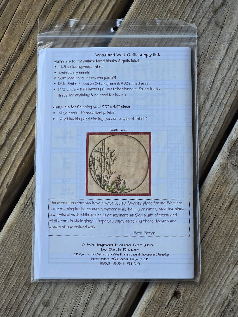 Wellington House Designs - Woodland Walk - Quilt Pattern – GATHER 'N ...