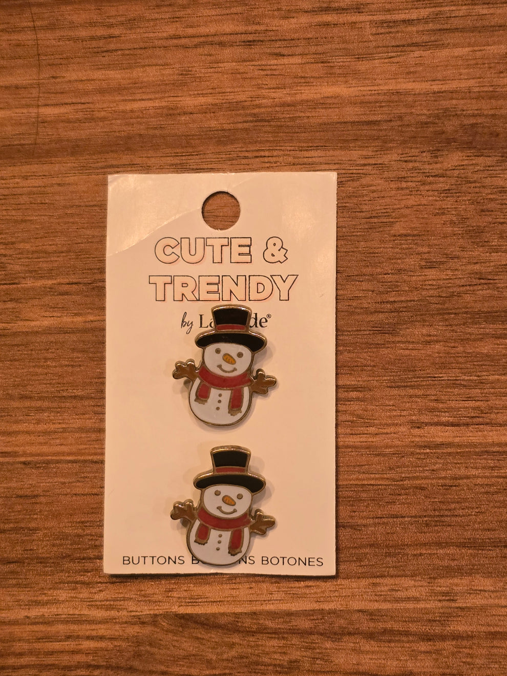 LaMode - Cute & Trendy - Snowman Buttons – GATHER 'N STITCH LLC