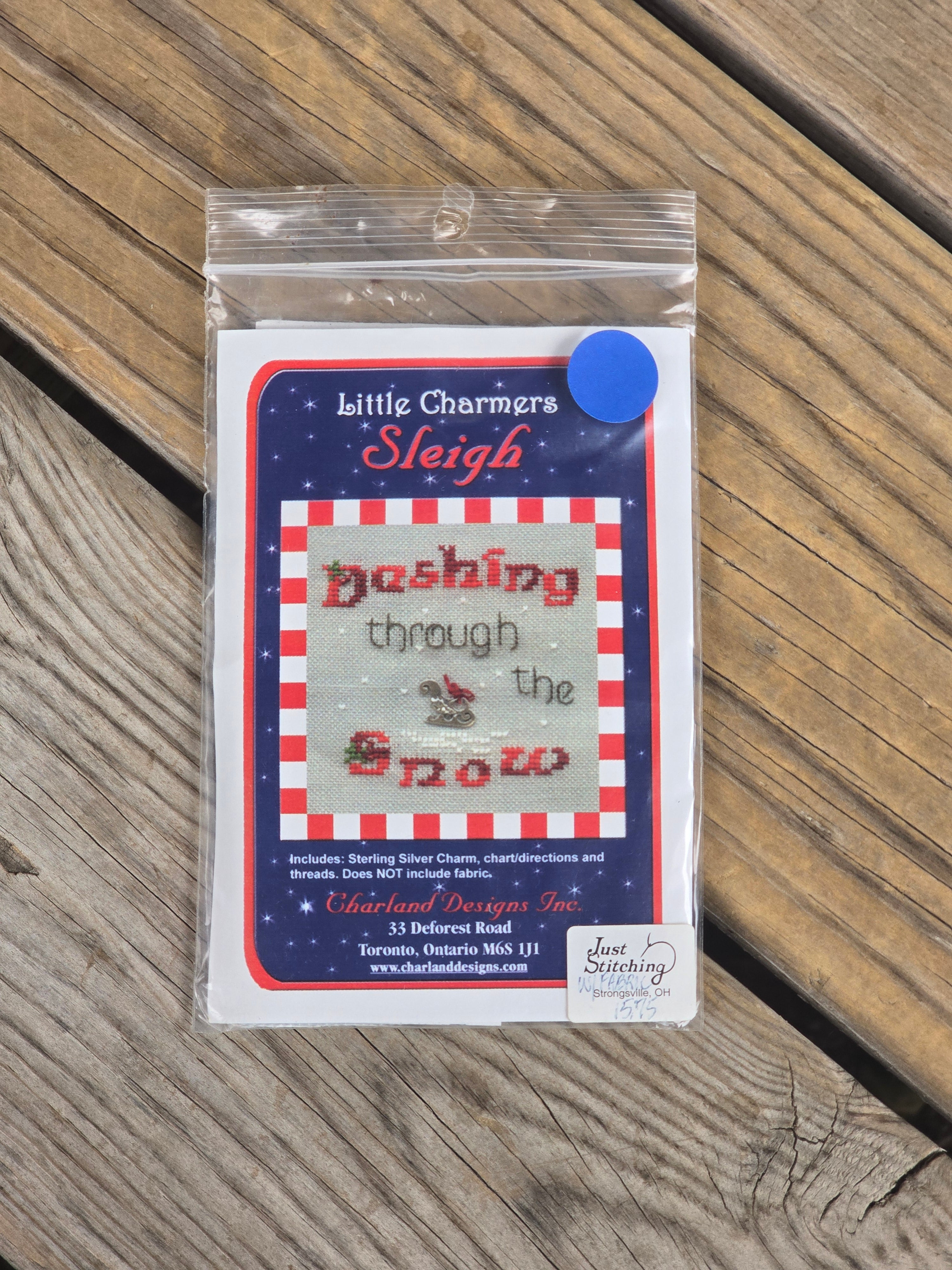 Charland Designs - Little Charmers Sleigh - Cross Stitch Kit – GATHER ...