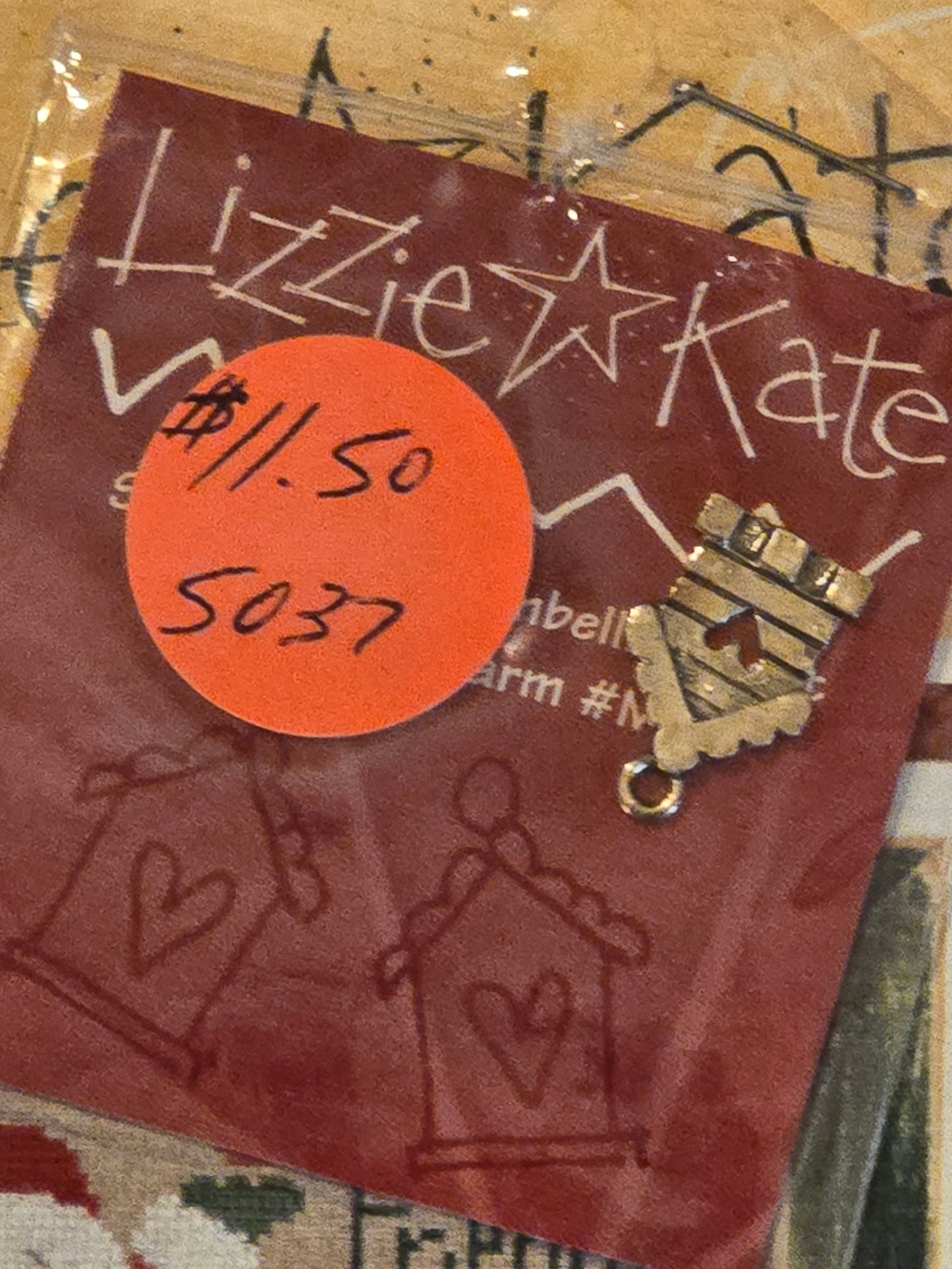 Lizzie Kate - Snippet - Merry, Friends Santa '03 - S49 - Cross Stitch ...